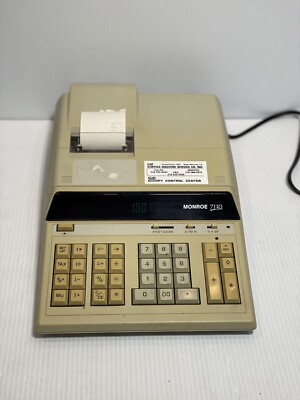 Monroe Business Systems Calculator Adding Machine Model 7130 - Works ...