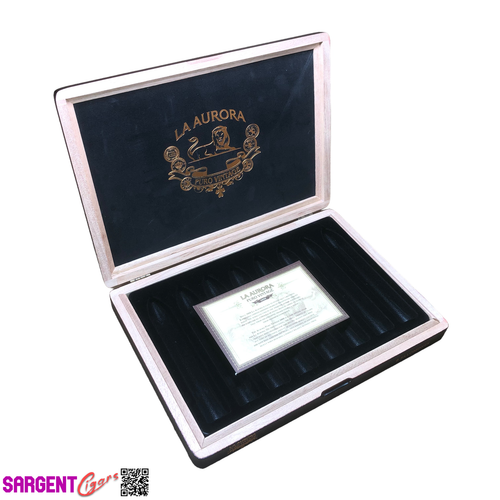 La Aurora Puro Vintage Empty Wooden Cigar Box 13x9.25x1.75 | eBay