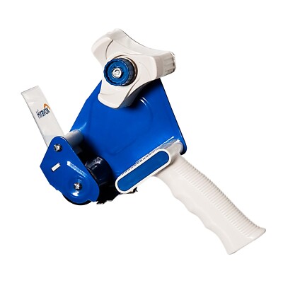 HIRAVOX HANDHELD HEAVY DUTY PACKING TAPE DISPENSER GUN 2" WHITE & BLUE ...