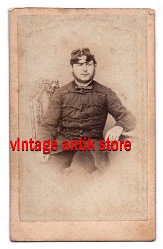 Cdv Hussar with Cap Cockade Possibly Official 1870s Neusalz Saxony | eBay