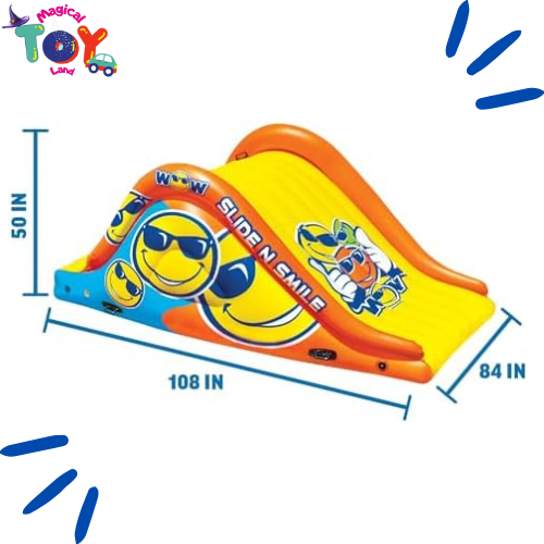 Wow Sports Inflatable Floating Giant Water Slide – Fun for Adults ...