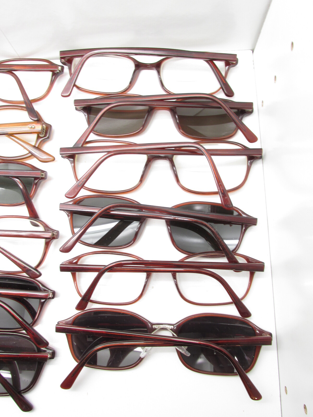 SET of 25 VINTAGE ROMCO MILITARY R-5A BCG EYEGLASSES FRAMES brown bulk ...