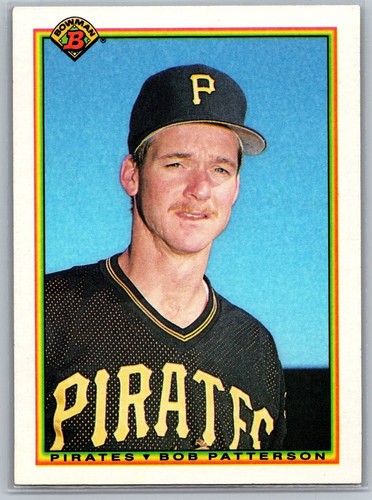1990 Bowman - #168 Bob Patterson Pittsburgh Pirates MLB Baseball Card ...
