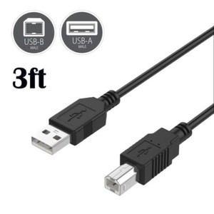 3ft USB Cable for HP Deskjet 1512 2540 3050 3510 4620 4630 4635 6310 ...