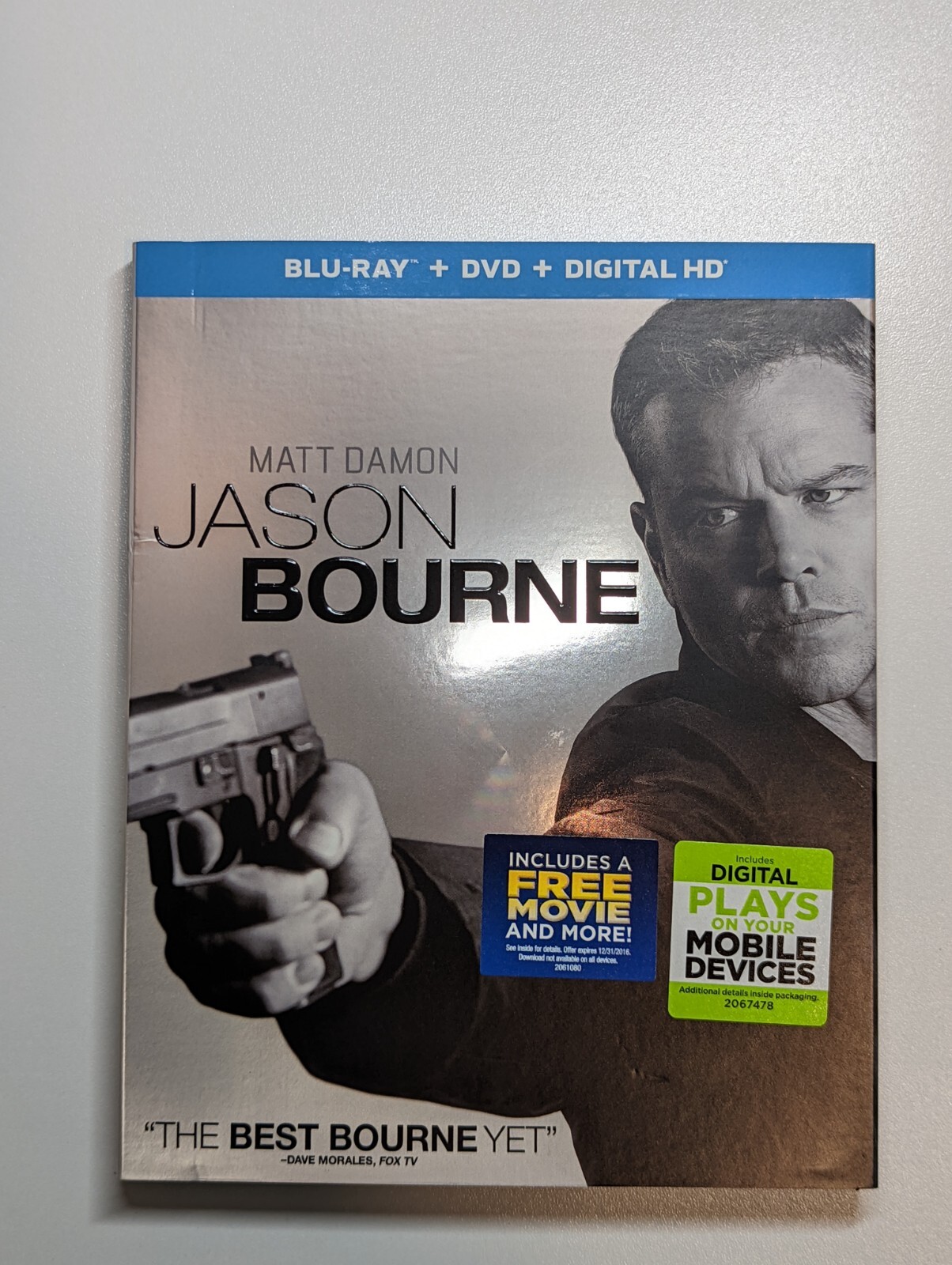 Jason Bourne (2016) - Blu-ray + DVD Combo Pack - Matt Damon | eBay