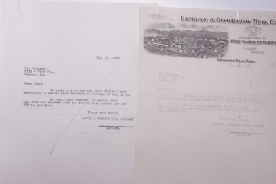 1930 Lamson Goodnow Ed Vondrak Cicero IL Ephemera L823E | eBay