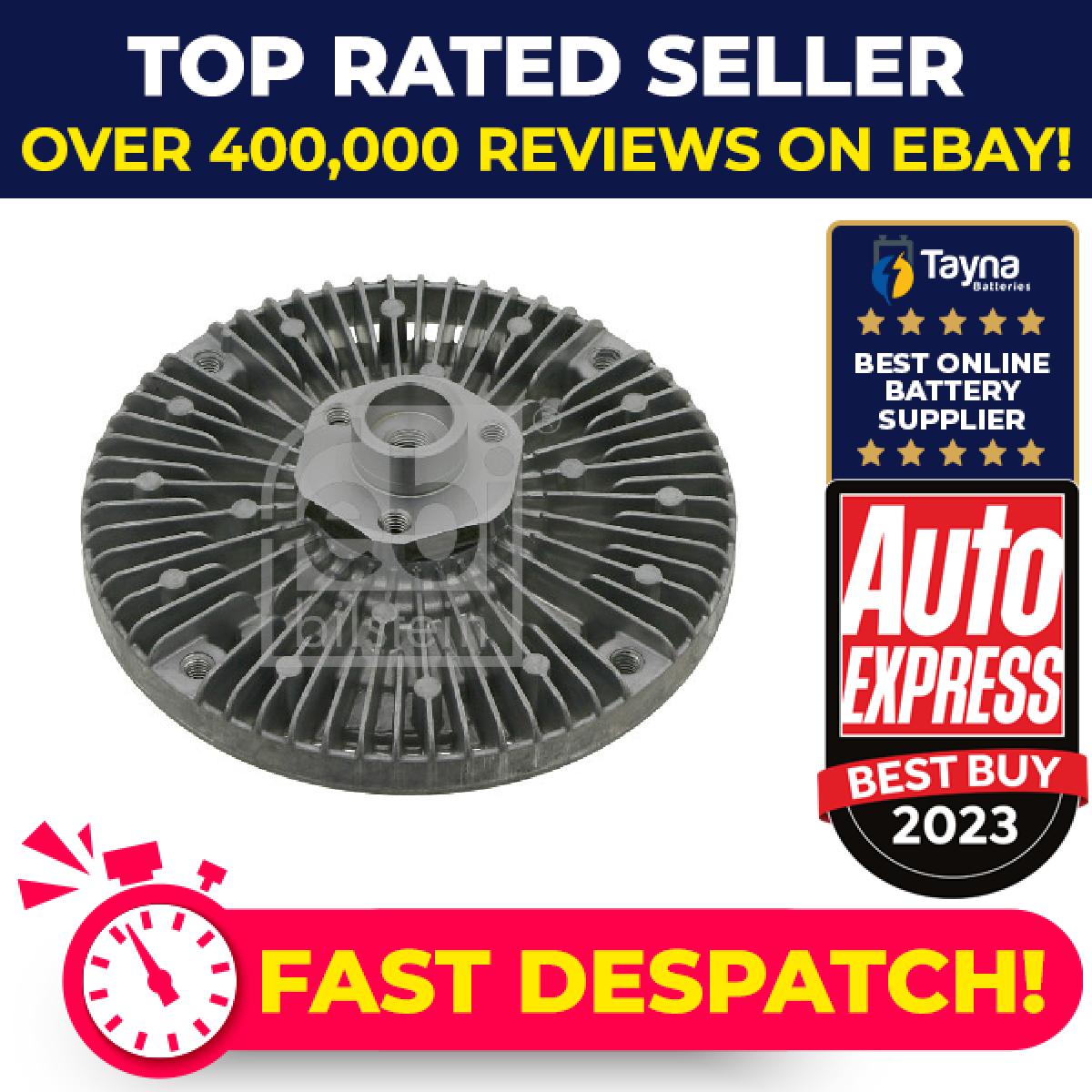 Radiator Fan Viscous Coupling fits AUDI A6 C5 1.8 97 to 05 Clutch ...