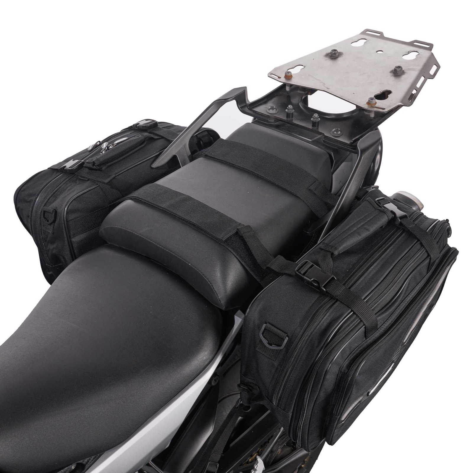 BikeTek Soft Luggage 'Diablo' Saddle Moto Motorbike Pannier Bags 2x 21L ...