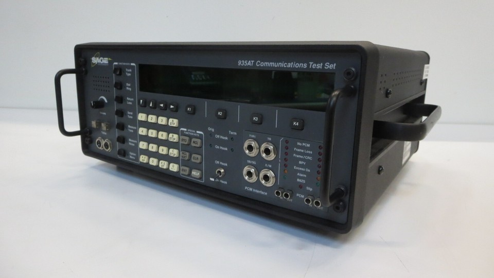 SAGE INSTRUMENTS 935AT COMMUNICATIONS TEST SET - 120-240V VOLT INPUT ...