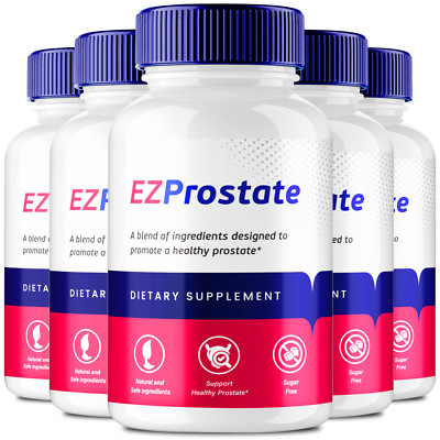 (5 Pack) EZ Prostate Capsules, EZProstate Men Health Prostate ...