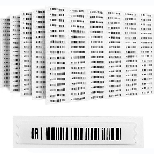 108Pcs 58khz AM Security Barcode Tags EAS Security DR labels AM Alarm ...
