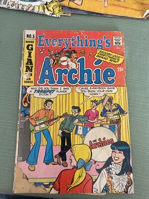 Everything's Archie 5 (VF 8.0) 1969 The Archie's Band cover! | eBay