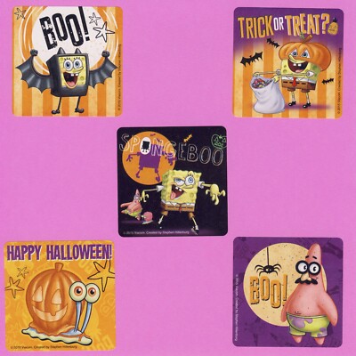 15 SpongeBob SquarePants Halloween - Large Stickers - Party Favors ...