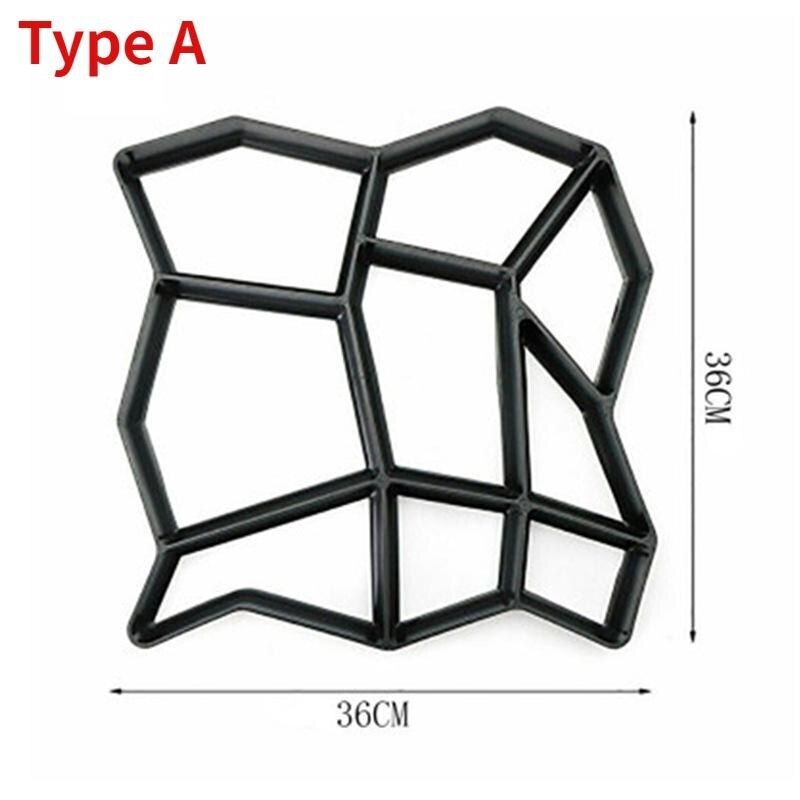 DIY Concrete Molds Reusable Walk Path Maker Paving Path Garden Yard ...