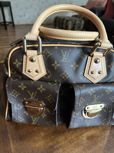 LOUIS VUITTON MANHATTAN MONOGRAM PM HANDBAG | eBay