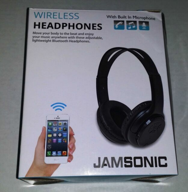 Jamsonic Over Ear Bluetooth 3.0.wireless Headphones With Mic Adjustable ...