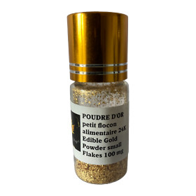 sim gold leaf Lot de 100mg Poudre Or 24 Carats 100% Alimentaire ...
