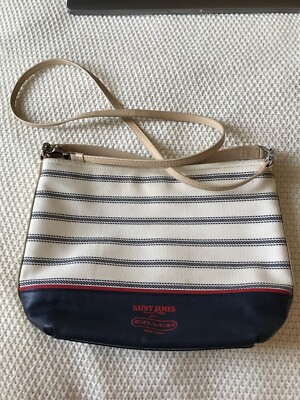 S-M St. James Coach Nautical Handbag Purse Crossbody (Stain See ...