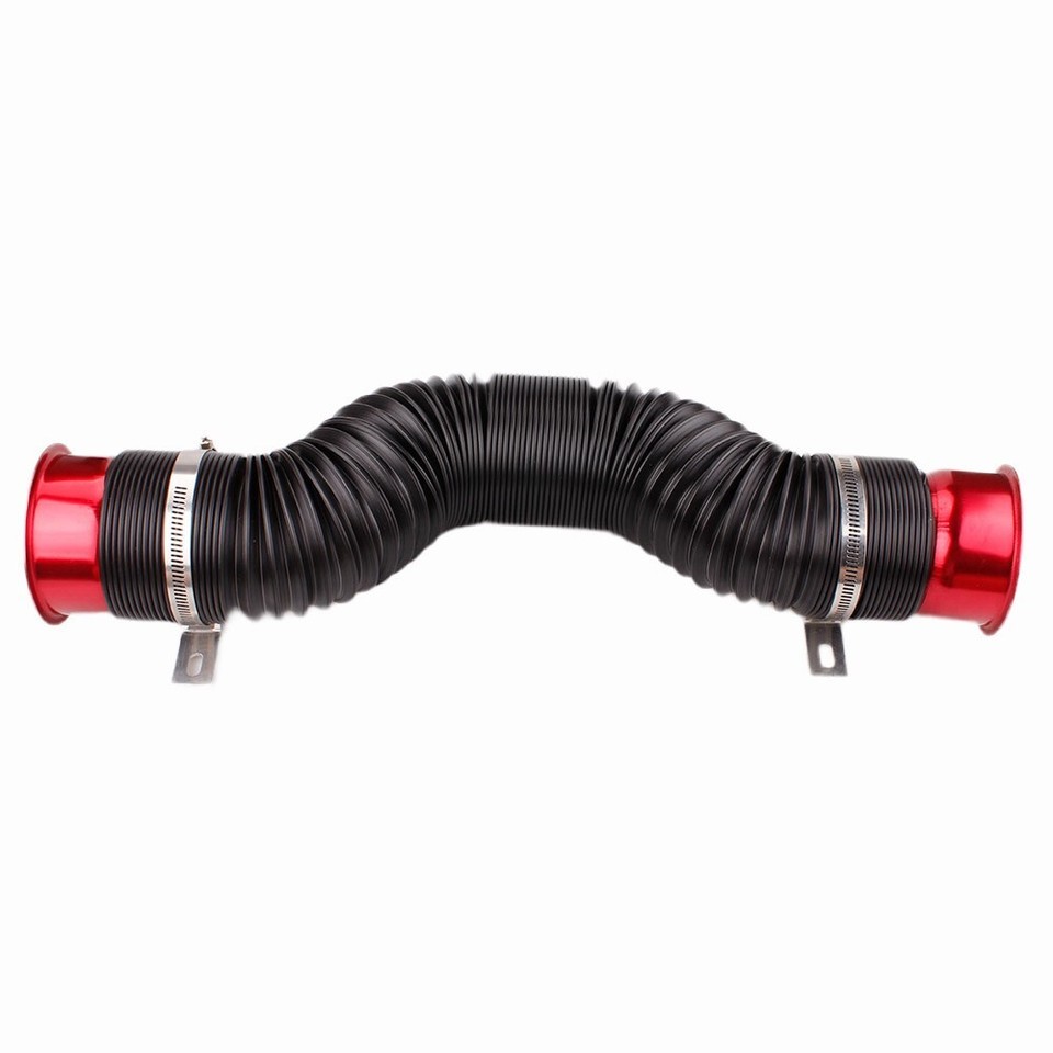 Universal 3'' Flexible Car Cold Air Intake Hose Filter Pipe Telescopic ...