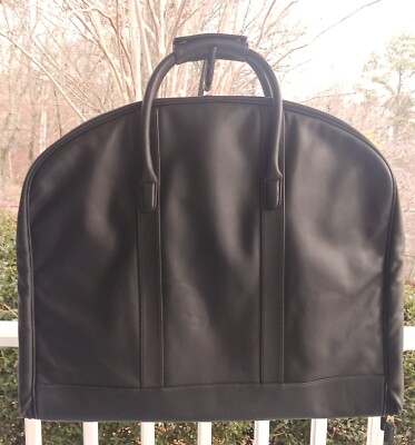Coach Foldover Suiter 0588 Black Leather Travel Garment Tote (Lexus ...