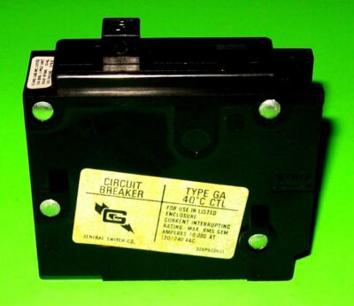 General Switch Co. 50 amp GS-50 Single Pole Circuit Breaker Type GA | eBay