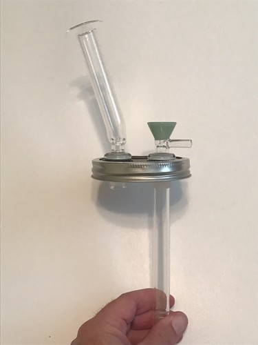 DIY Mason Jar Bong Kit 14mm WideMouth Everything But Jar 32oz Bubbler ...