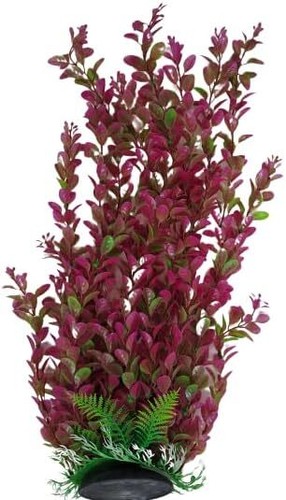 Maroon Aquarium or Pond 19"- 20" Plastic Plant (50cm) Extra Tall Fish ...