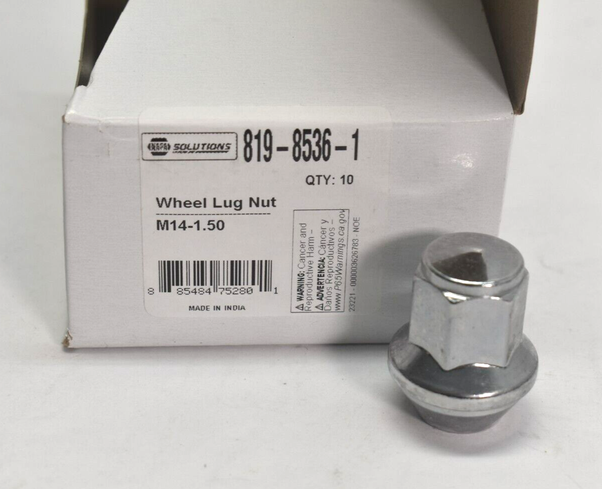 (10-Pk) Napa Lug Nut Steel Chrome 21mm M14-1.50 819-8536-1 for sale ...