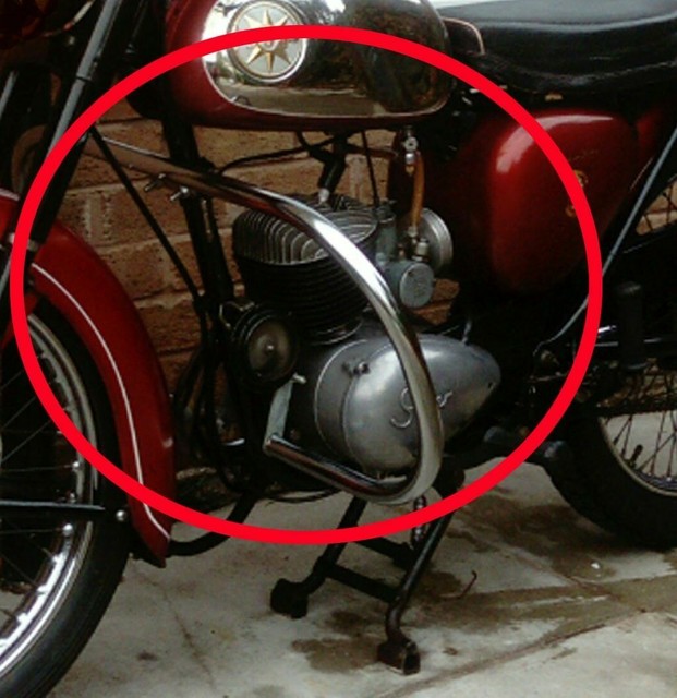 BSA Bantam Crash Bar Leg Guard Steel Chrome Plated S2u for sale online ...