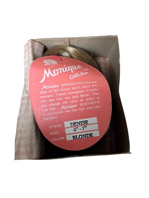 Doll Wig Monique Collection Denise Blonde 6-7'' in Original Box Vintage ...