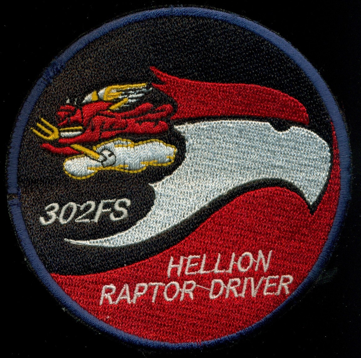 USAF 302nd Fighter Squadron Hellion Raptor Driver Patch K-2 | eBay
