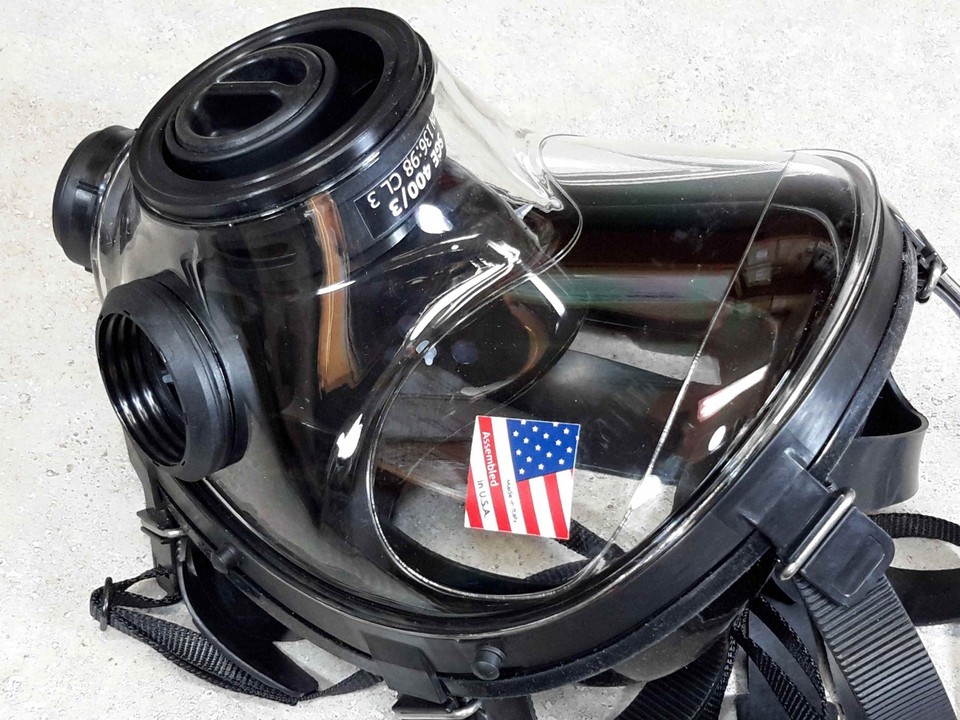 SGE 400/3 40mm NATO NBC Gas Mask w/ Mestel Filter ** ALL NIB ** MADE IN ...