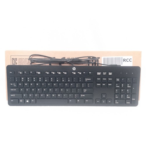 HP USB Slim Wired Office Keyboard 803181001 Model KBAR211 - Brand New ...