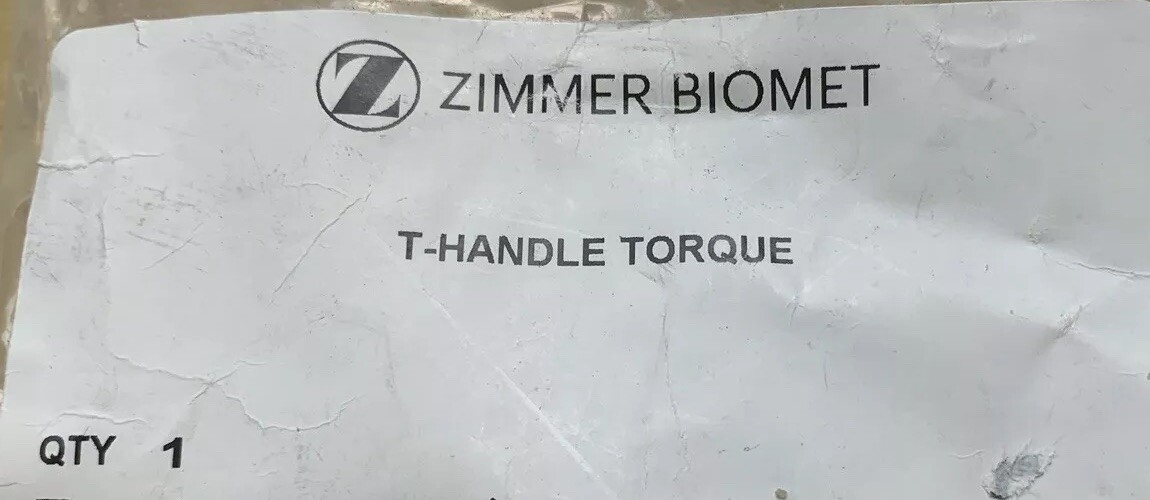 Zimmer/Biomet 8630-0304 Hudson Torque Limiting T-Handle (Spine) | eBay