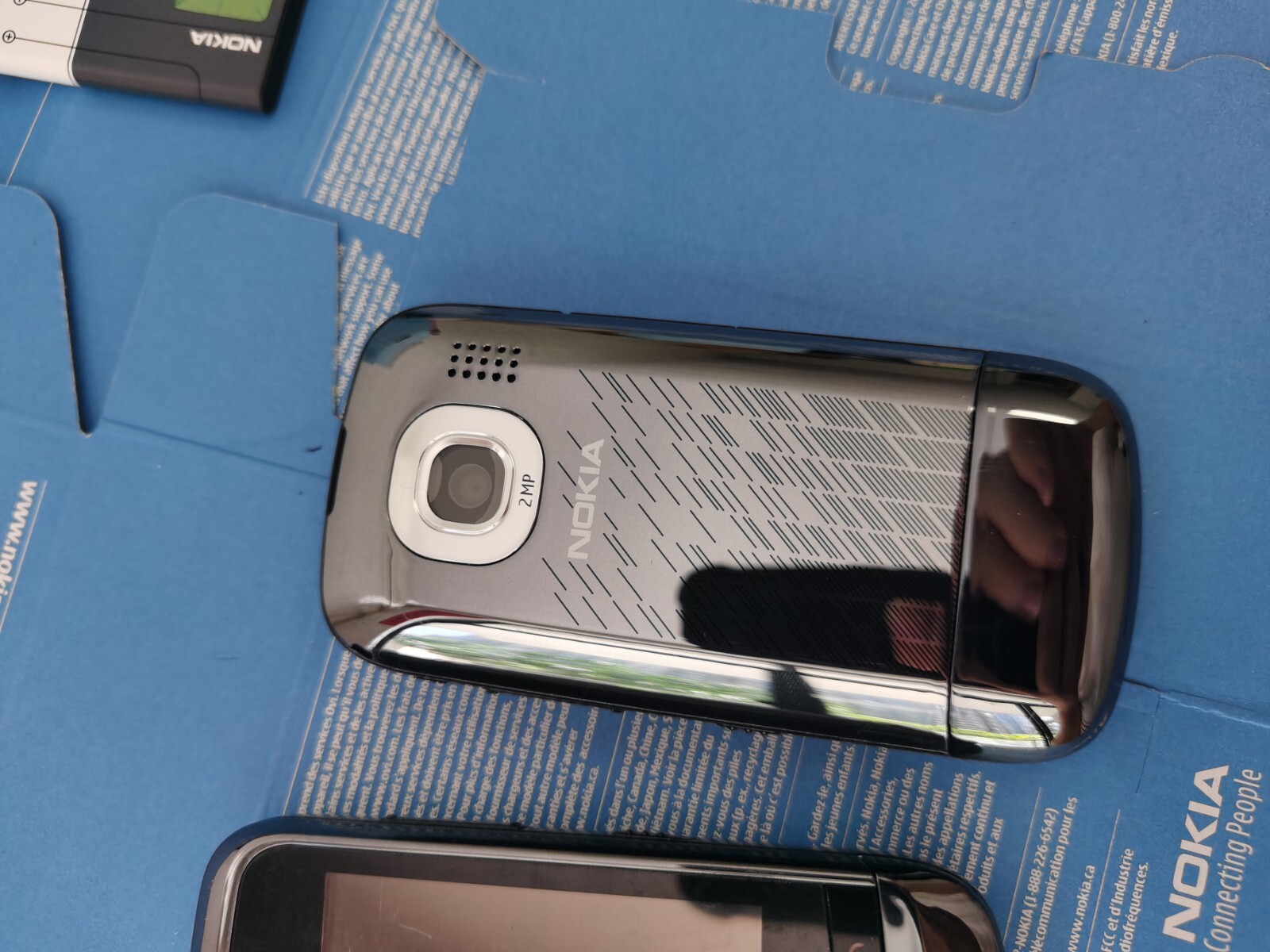 Nokia C2-03 Cell Phone Chrome Black (Unlocked) Slider Dual Sim Mobile ...