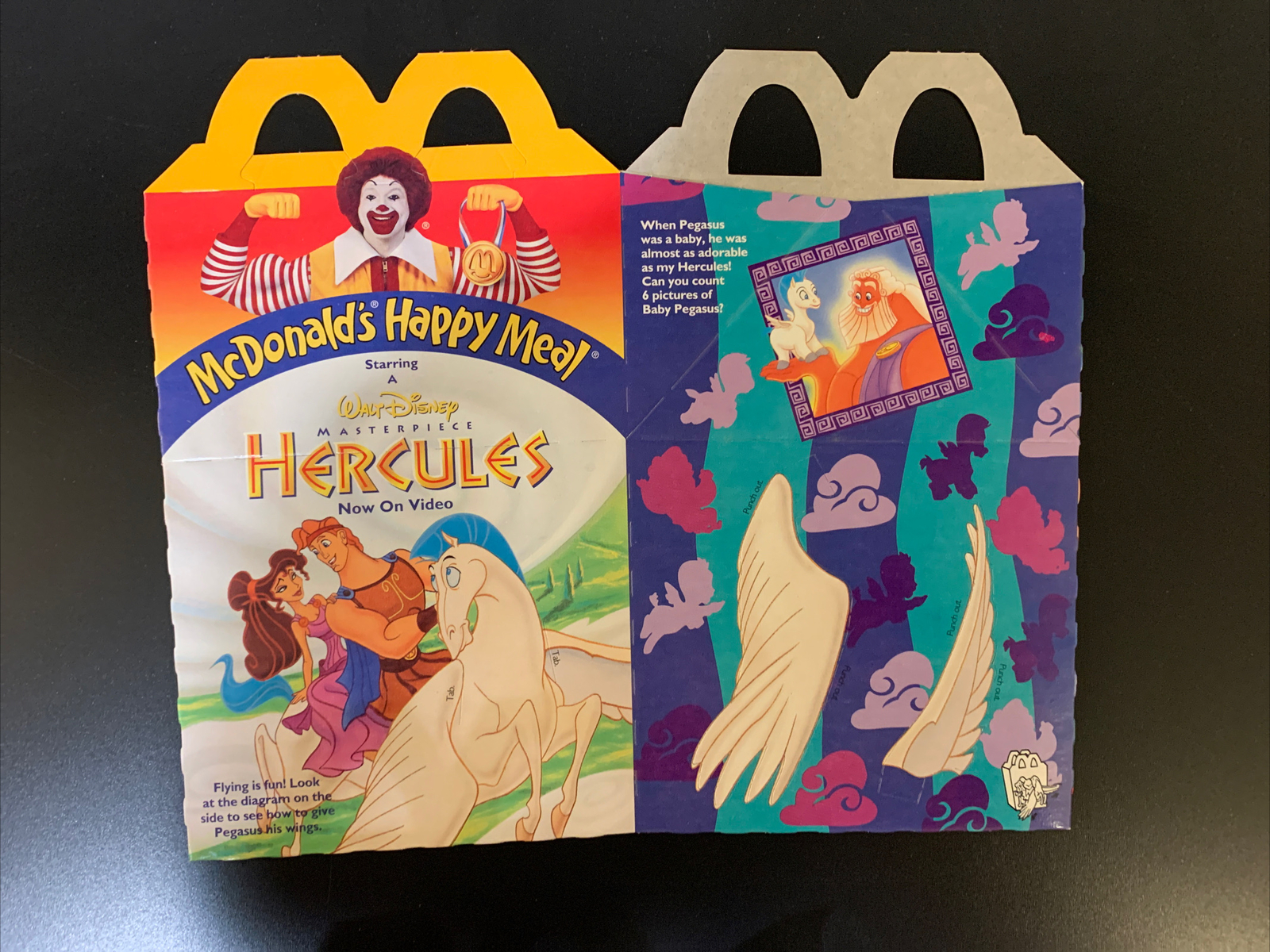 Mcdonalds 1998 New & Unused Disney Hercules Happy Meal Boxes -Set of 2 ...