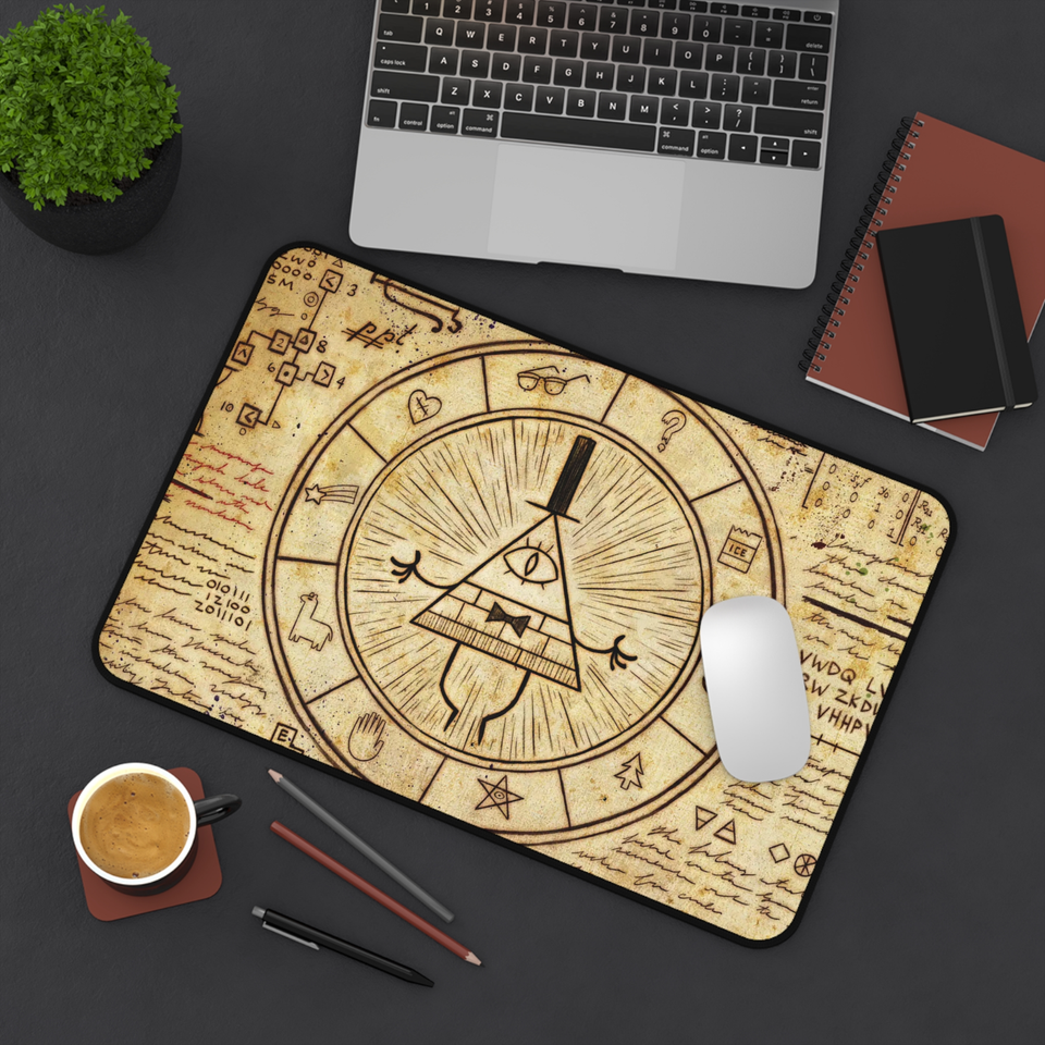 Secret Bill Cipher Desk Mat, Gaming keyboard mat, mousepad large, XXL ...
