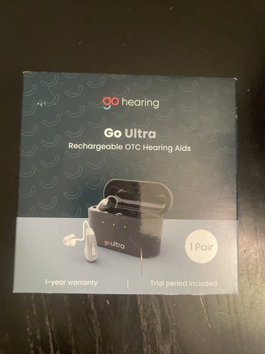 Go Hearing GO ULTRA Rechargeable Discreet OTC Bluetooth Hearing Aids | eBay