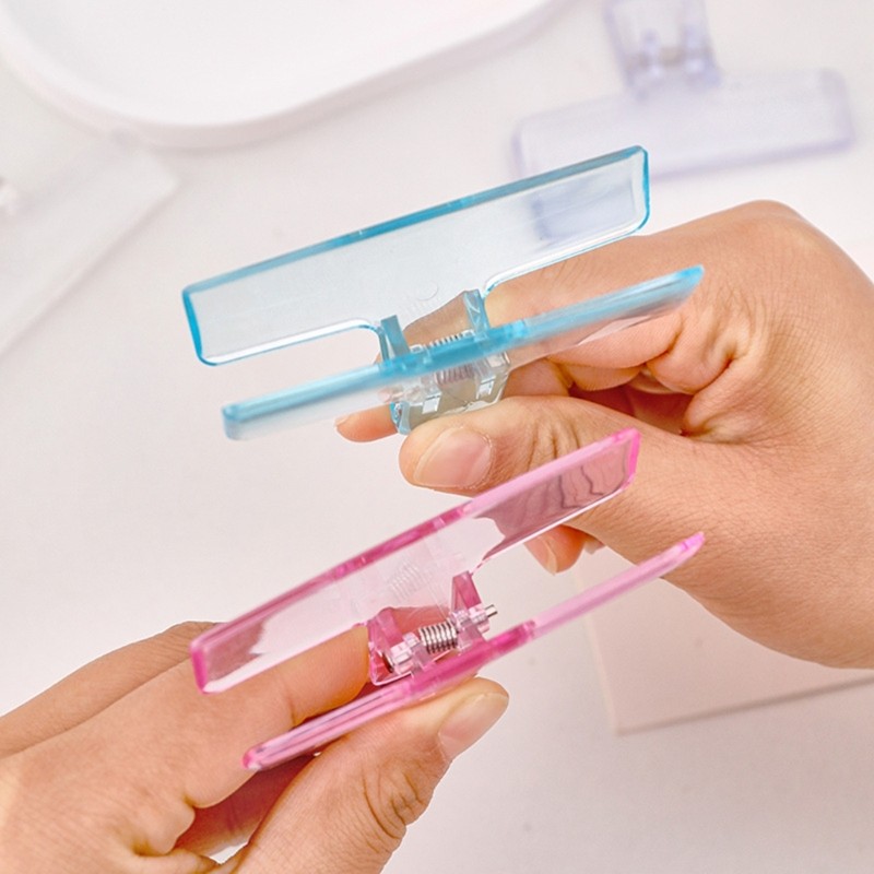 4Pcs Clear Acrylic Paper Clip for Craft Drawing Board Bag Document ...