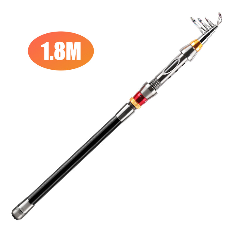 Fishing Pole Collapsible Rods Spinning Carbon Fiber Telescopic Fishing ...
