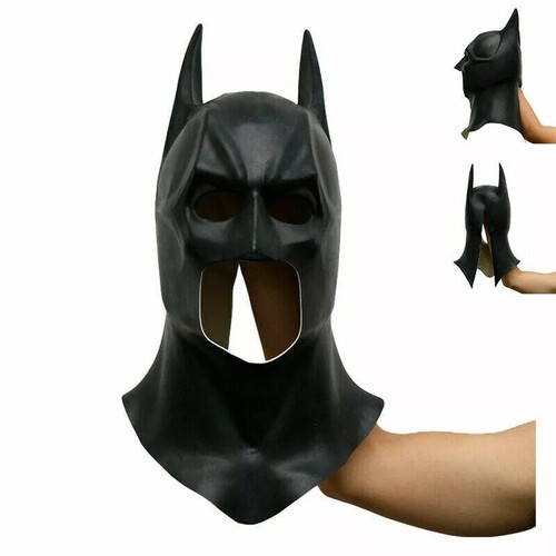 Batman Full Mask With Cowl Adult The Dark Knight Rises Superhero ...