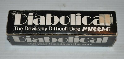 DIABOLICAL Brain Teaser 4 CUBE PUZZLE 1982 Waddingtons | eBay