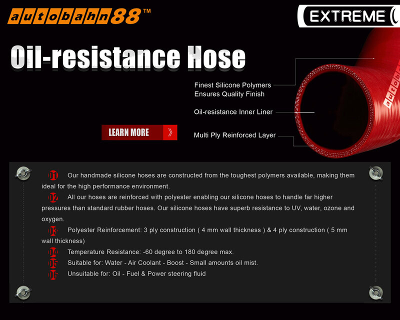 Uprated Silicone hose Fit Subaru WRX STi 99081AA081 Induction hose to ...