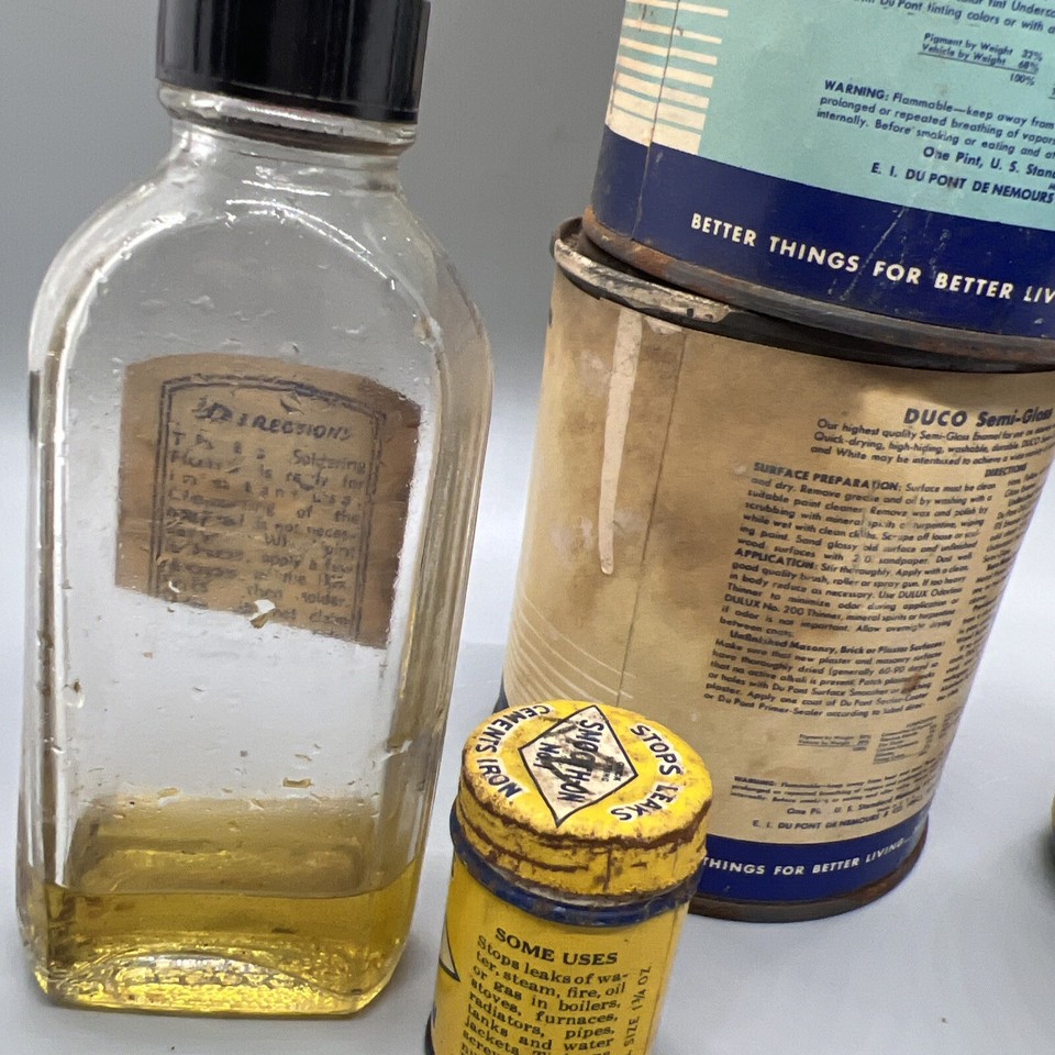 Tin Can Tinner Bottle DUPONT DUCO Dunton Garden VINTAGE | eBay