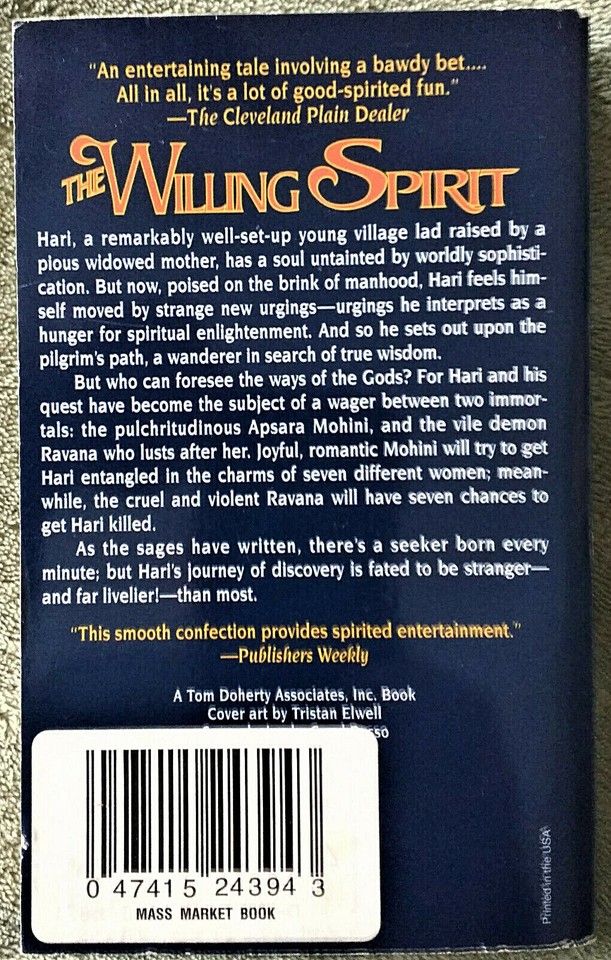 PIERS ANTHONY/ALFRED TELLA pb THE WILLING SPIRIT Fantasy TOR VG+ | eBay