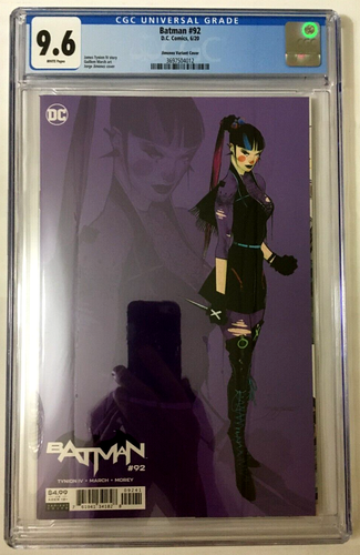 1ST UNDERBROKER Batman #92 1:25 Jimenez PUNCHLINE Design Variant CGC 9. ...