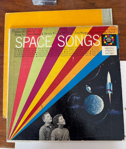 Tom Glazer & Dottie Evans Space Songs LP 1959 SCIENCE MATERIALS CENTER-ACCEPTABL | eBay