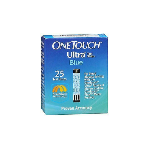 One Touch Ultra Blue Glucose Blood Test Strips Proven Accuracy 25ct ...