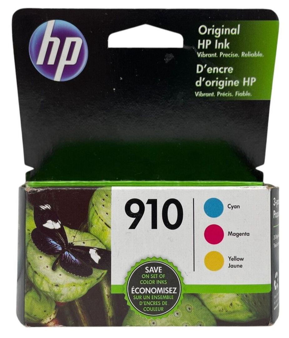 HP 910 Combo 3-Pack Ink Cartridge New Genuine Cyan Yellow Magenta | eBay