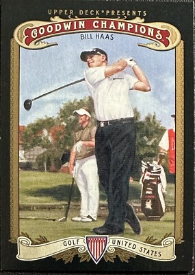 2012 Upper Deck Goodwin Champions #111 BILL HAAS card in Toploader Golf ...